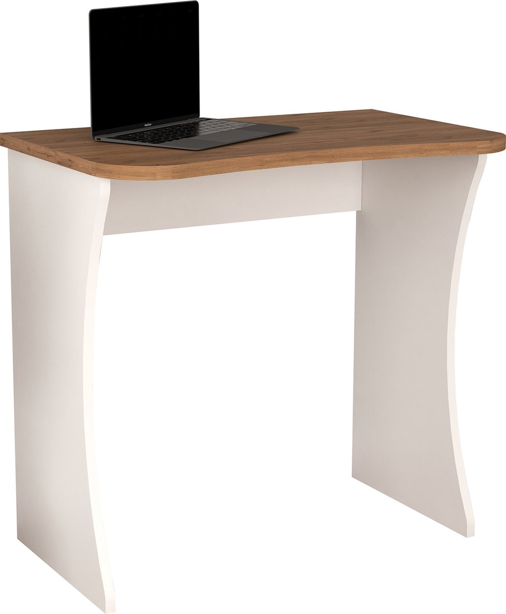 VCM Houten Bureau Computer Tafel Werktafel Kantoor Opbergbak Dilus M ...
