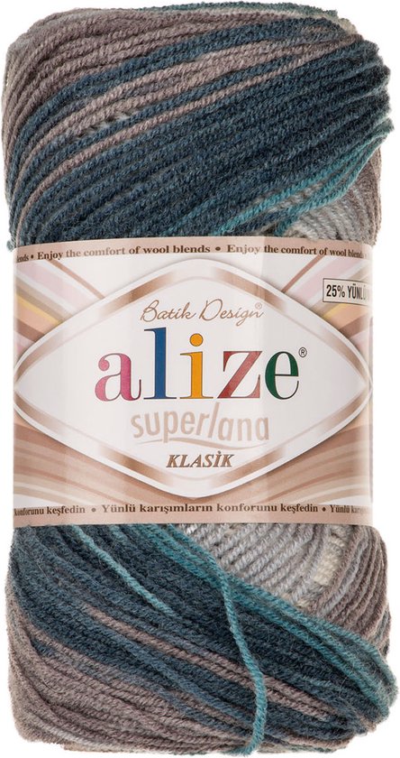 Alize Superlana Klasik Batik 4240 Pakket 5 Bollen 500 Gram | bol.com