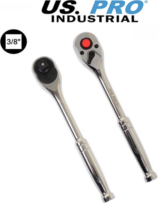 Professionele 90 tands ratel 3/8" (200 mm lang) | bol