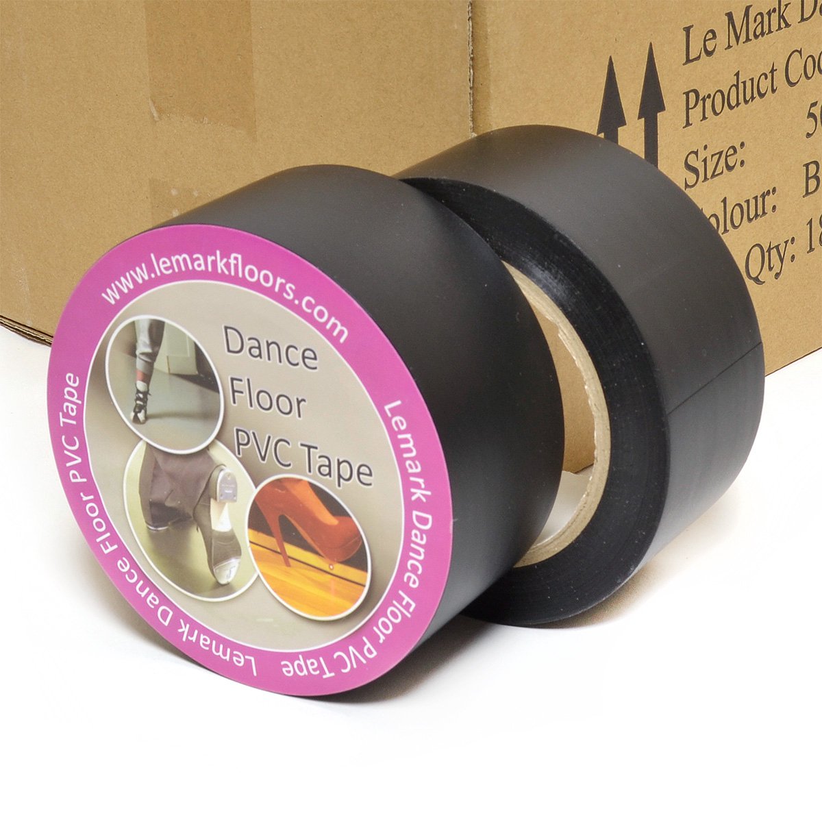 Le Mark Dansvloer tape 50mm x 33m - mat zwart | bol.com