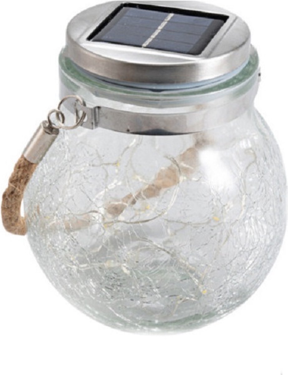 2 STUKS Solar LED-lamp Glazen Pot | Zonne Energie Tuinlampen Warm-wit ...