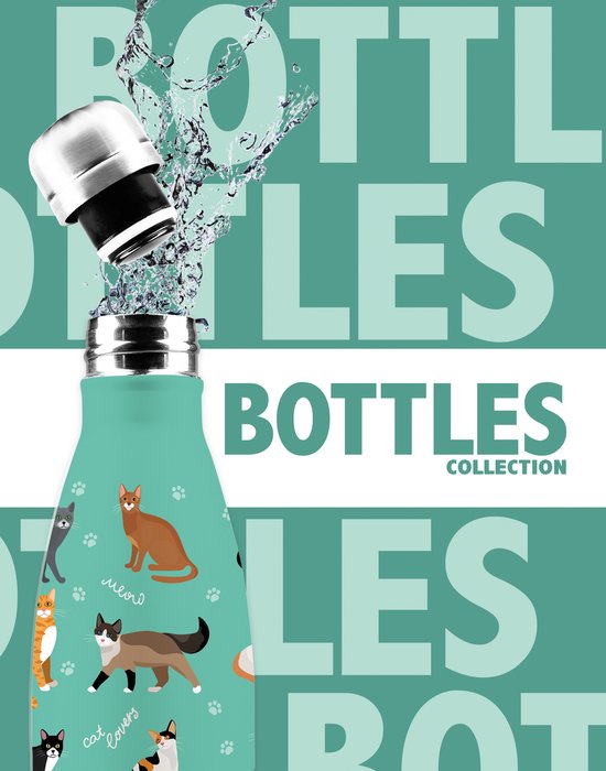 EasyLife Thermosfles Roestvrij Staal Drinkfles 500ML DOG | bol