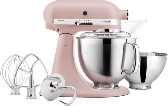 KitchenAid 5KSM185PSEFT Staande mixer 300 W Roze | bol
