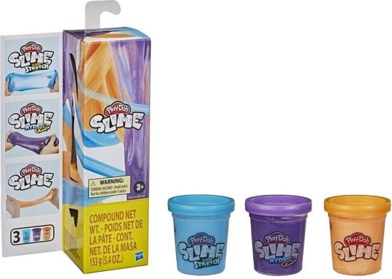 HASBRO Play-Doh Slime 3-Pack Color Tubes | bol.com