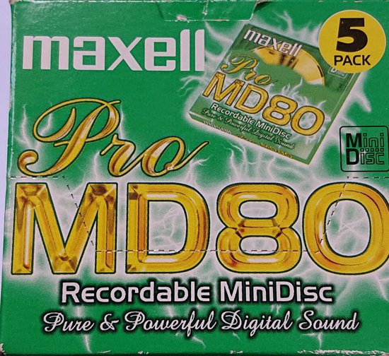 5 pack Maxell PRO MD 80 Recordable Minidisc | bol.com