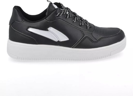 Sneaker Zwart, witte zool en wit logo Piedro 15170057 (Maat - 40, Kleur - Zwart) | bol.com