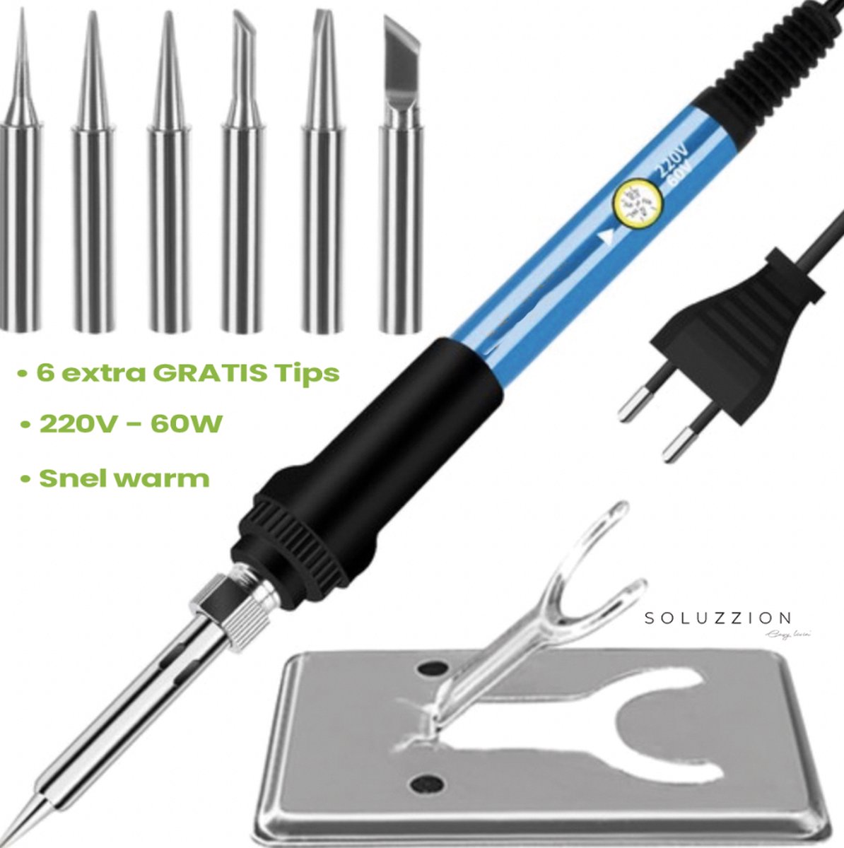Soldeerbout - 60W - Soldeerset - Soldeerbout Elektrisch - Soldeertin ...