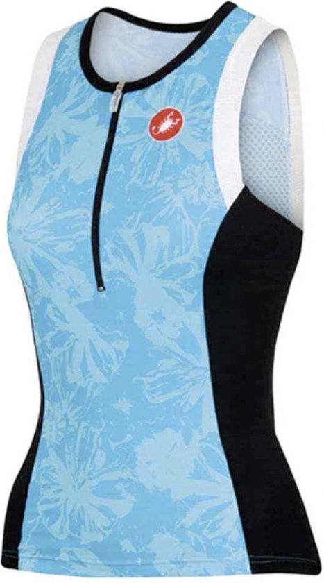 Castelli FREE W TRI SINGLET - S, Blue/White | bol.com