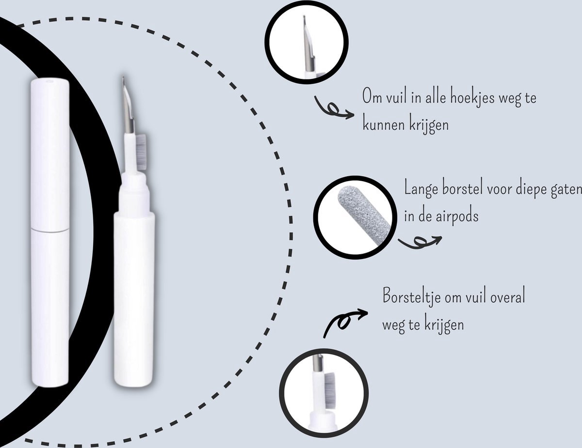 Airpod Cleaning - Pen 3 in 1 - Schoonmaken - Airpods - Economisch ...
