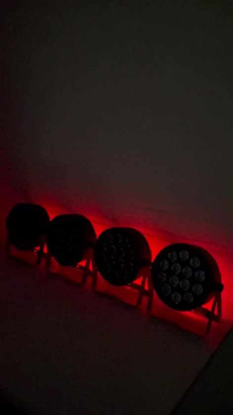 Led par kleuren disco spot set (RGBW) met draadloze remote en DMX | bol