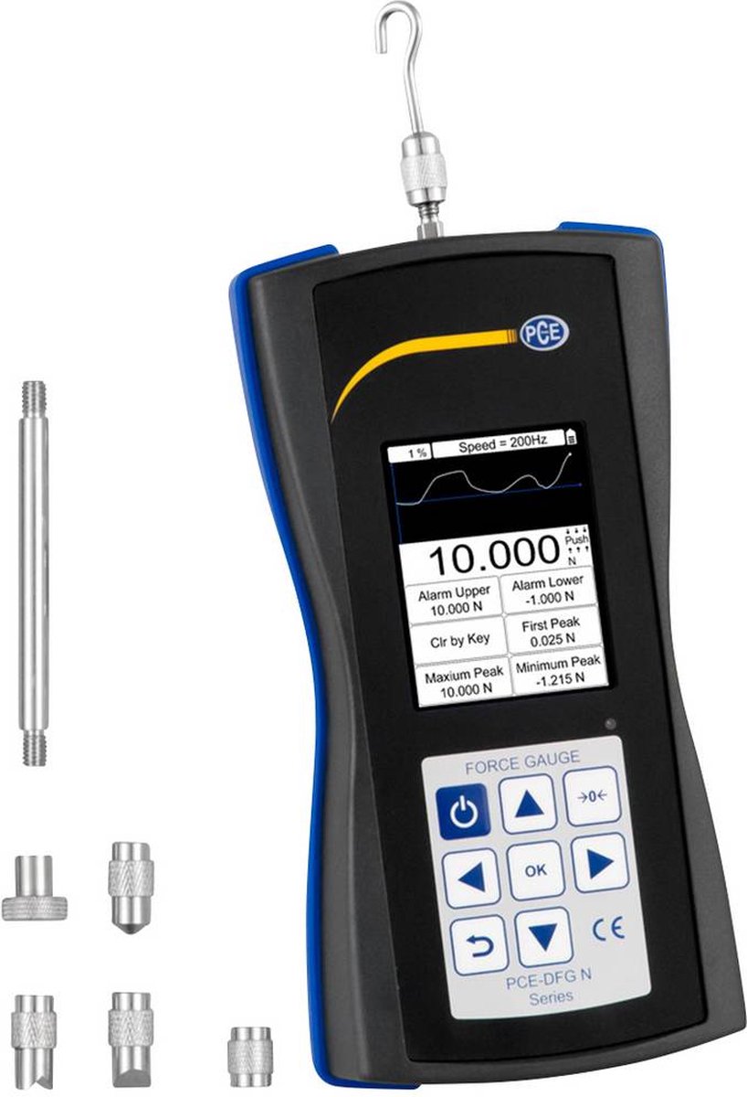 PCE Instruments PCE-DFG N 500 Dynamometer 0 - 500 N Fabrieksstandaard ...