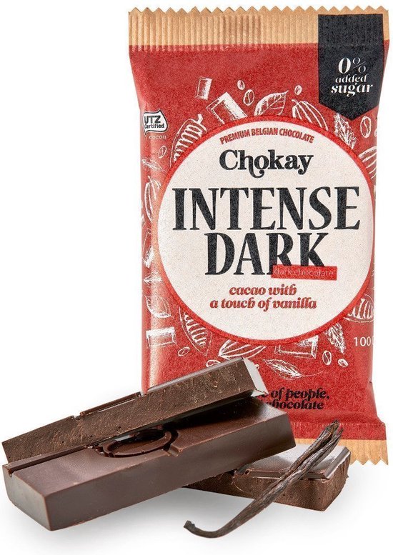 Chokay Pure Chocolade Intense Dark 85GR | bol