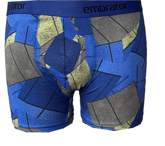 Embrator heren Boxershort overall print blauw/grijs maat L | bol