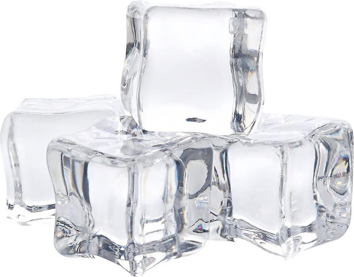 50 Stuks - Heldere Nep IJsblokjes - Decoratieve Acryl IJsblokjes ...
