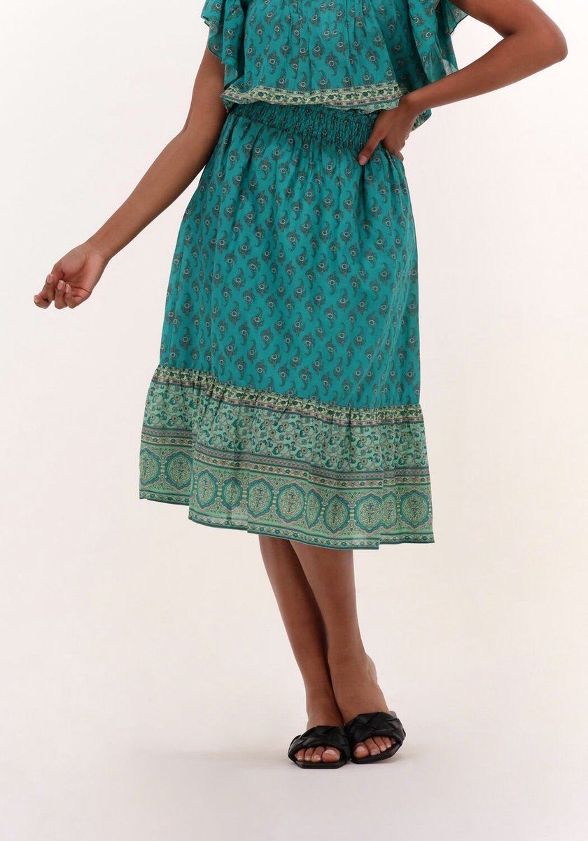 Lollys Laundry Tanya Rokken Dames - Groen - Maat S | bol.com