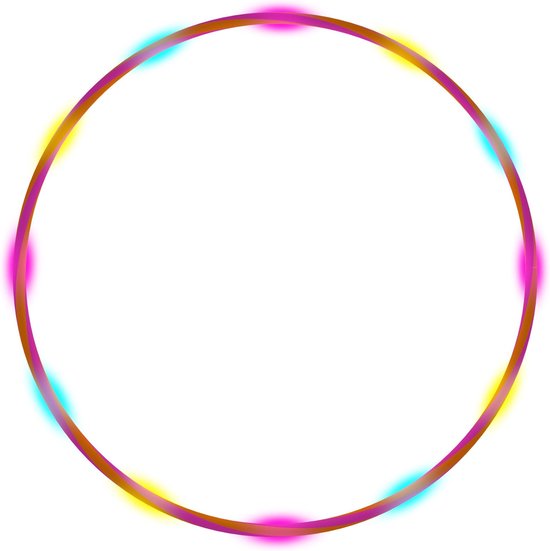 Hoelahoep met LED - Ø 78 Roze / Oranje | bol