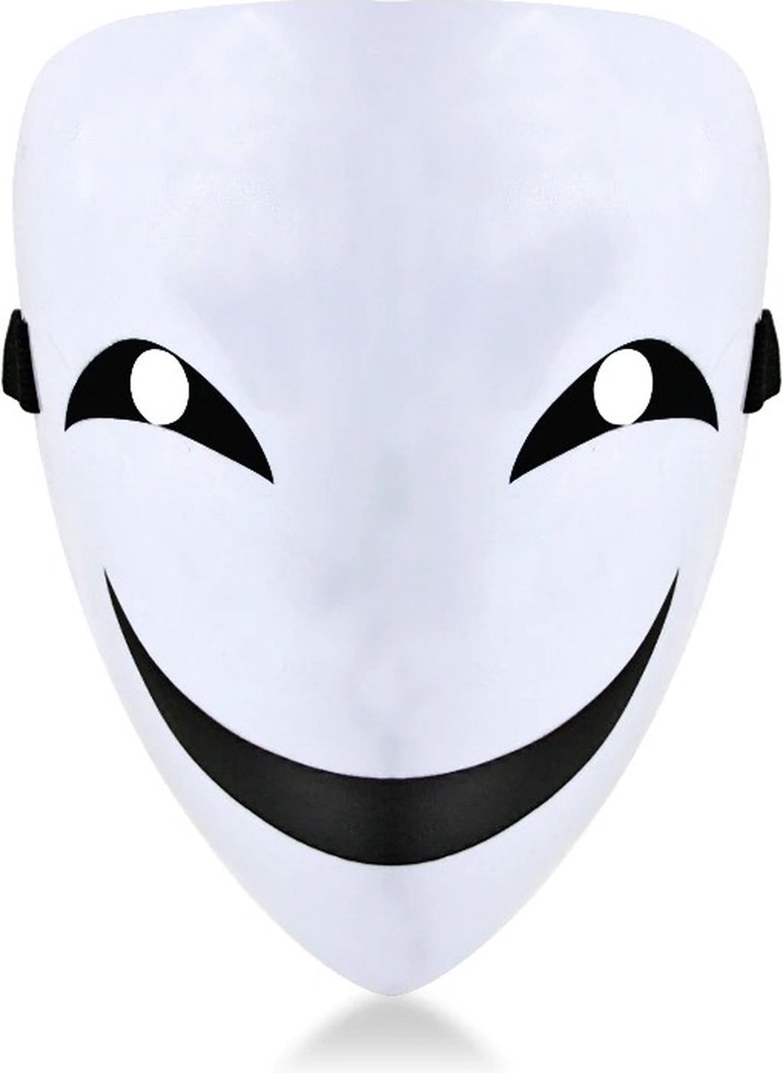 Face Mask Smiley – Halloween Masker – Wit | bol.com