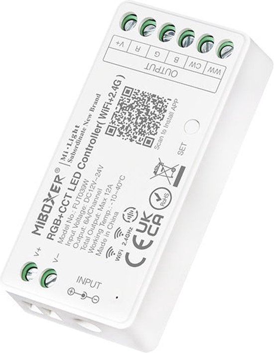 Mi-Light Mi-Boxer - (FUT039W) - RGB+CCT LED controller (WiFi) - Voor ...
