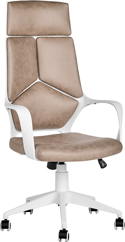 Beliani DELIGHT - Bureaustoel - beige - Kunststof | bol.com