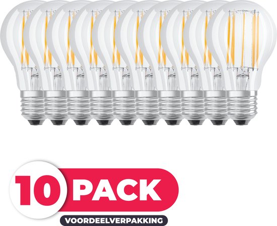 Osram LED Filament E27 - 10W (100W) - Warm Wit Licht - Niet Dimbaar - 10 stuks | bol.com