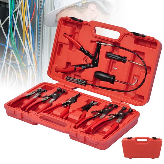 9 delige Slangenklem tang tangen set verschillende slangenklemmen en ...