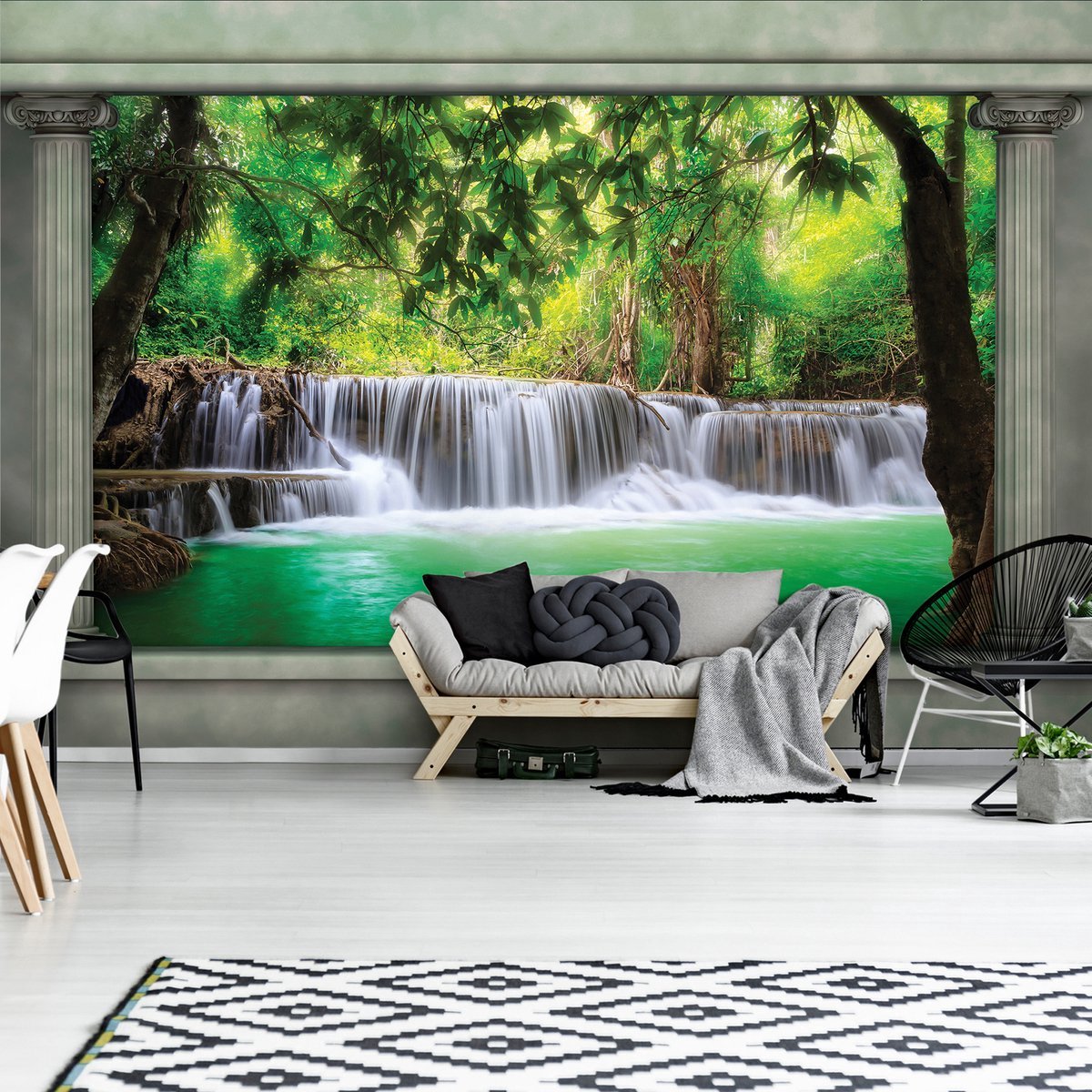 Fotobehangkoning - Fotobehang - Vliesbehang - 3D Behang - Uitzicht op ...