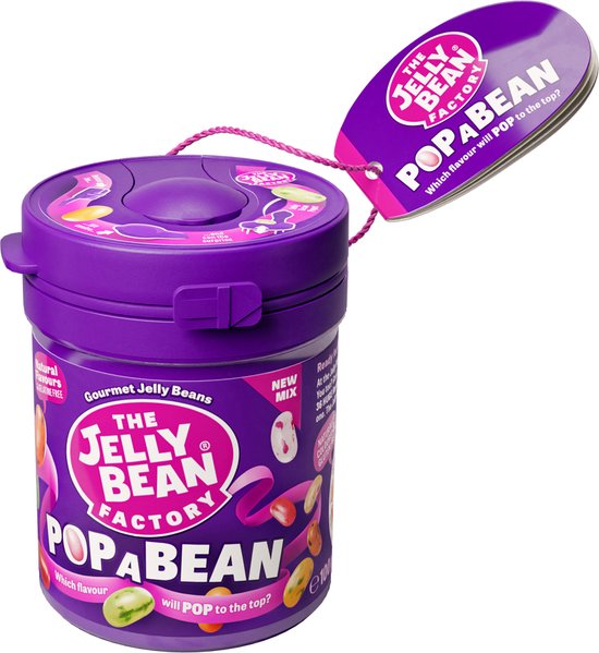 The Jelly Bean Factory 3 Pop-A-Bean potten à 100g - 36 huge flavours ...
