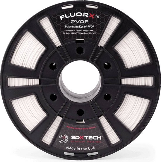 3D Xtech PVD1030750NAT FluorX™ PVDF Filament Chemisch bestendig, UV ...