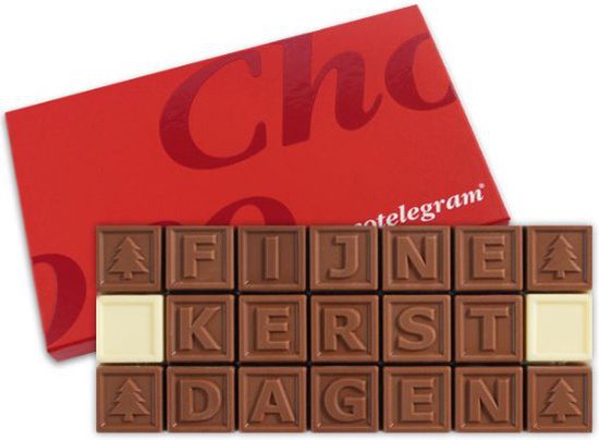 Chocotelegram 21 - FIJNE KERSTDAGEN | chocolade boodschap | chocolade ...