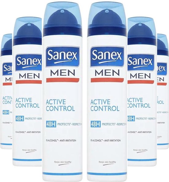 Sanex Men Deodorantspray Clean & Fresh 48H Bundel - 6 x 200 ml | bol.com