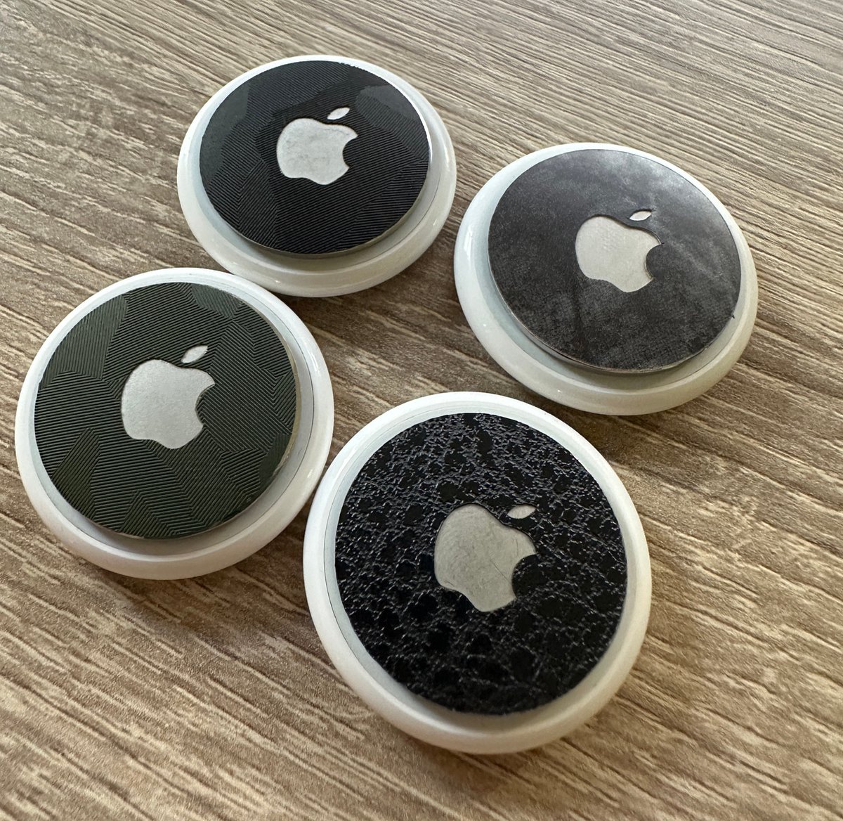 Apple AirTag Skins/Stickers Pakket 4 stuks - Camo Zwart - Camo Groen ...