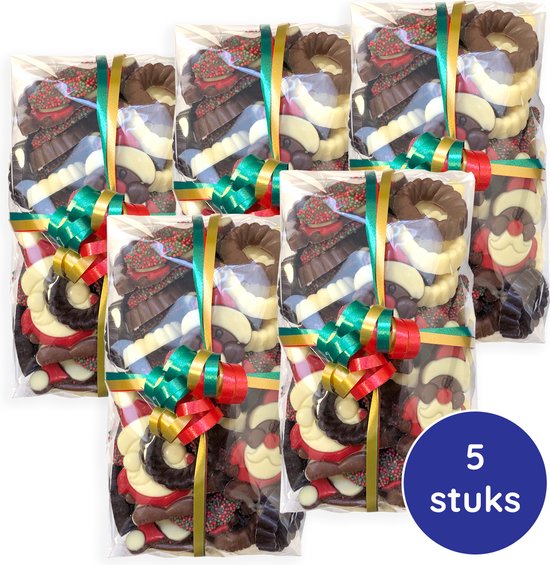 Mijn Snoepgoed - Kerstchocolade Mix - 5x500 Gram - Kerst Chocolade ...