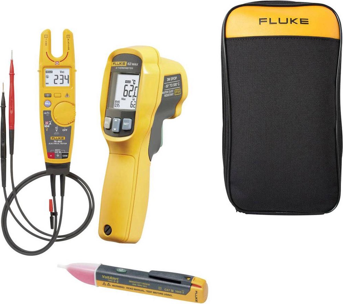 Fluke 4910524 Multimeter, Elektrotester Digitaal CAT III 600 V Weergave ...