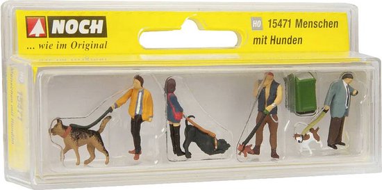 NOCH H0 figuren Mensen met honden Geverfd | bol.com