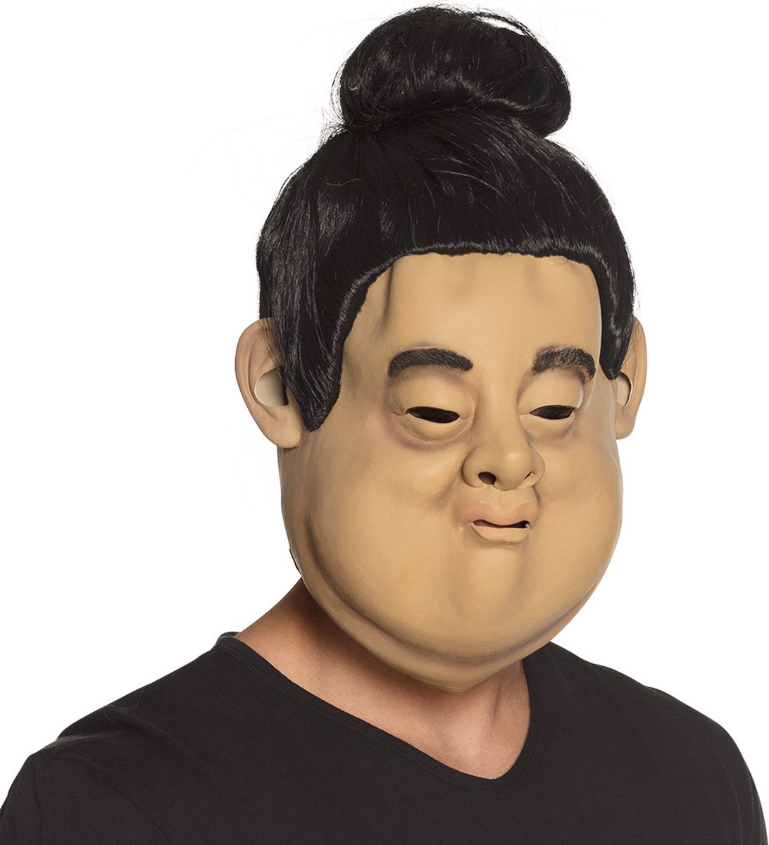 Boland - Latex hoofdmasker Sumo - Volwassenen - Sumoworstelaar | bol.com