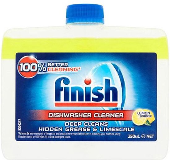 Finish - Vaatwas - Vaatwasreiniger - Lemon Sparkle - 250ml | bol