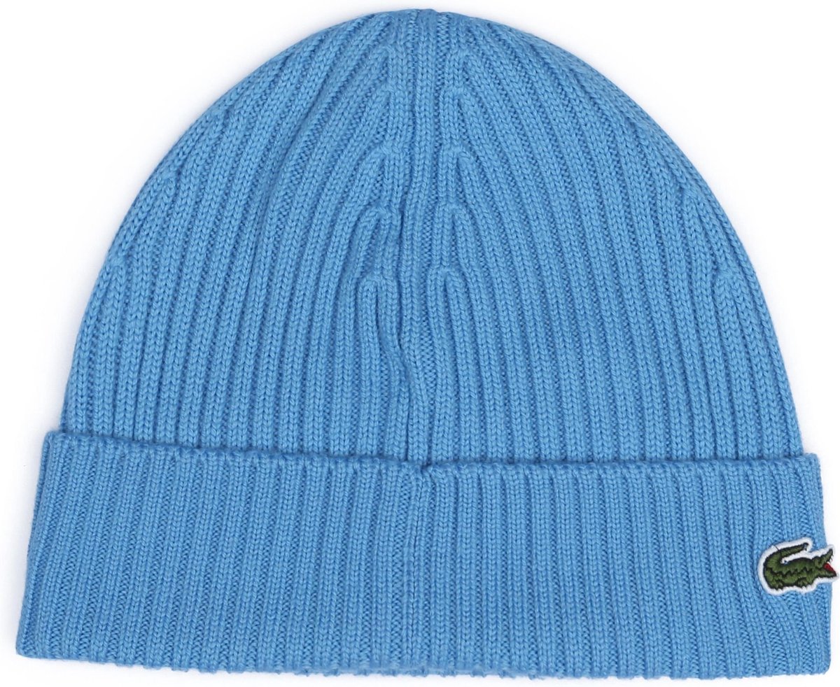 Lacoste - Knitted Muts Wol Blauw - Maat - | bol.com