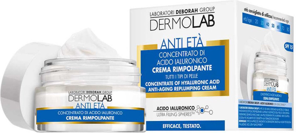Deborah Milano DermoLAB Anti-Aging Replumping Cream - 50 ml | bol.