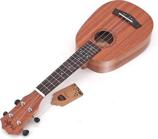 Knobbout Music United Concert ukelele Sapeli hout unieke vorm Volledig ...