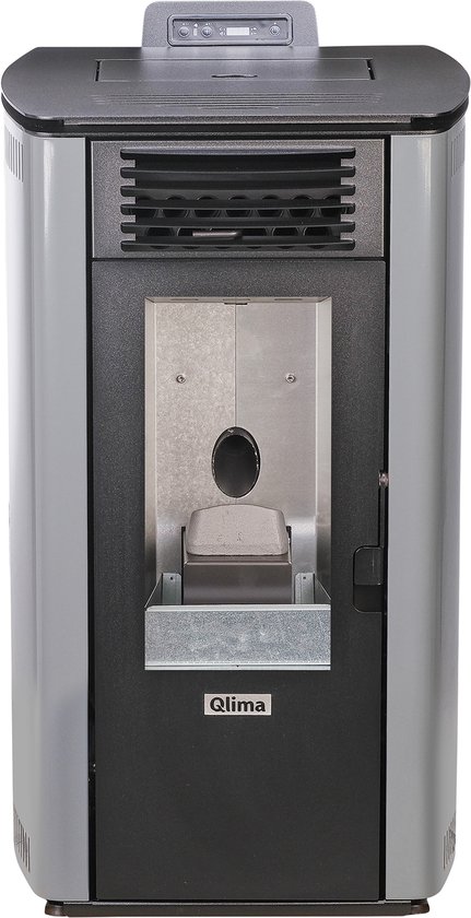 Qlima Fiorina 90 S-Line Grey - Pelletkachel - 8,7 kW - 240 m³ - Gratis ...