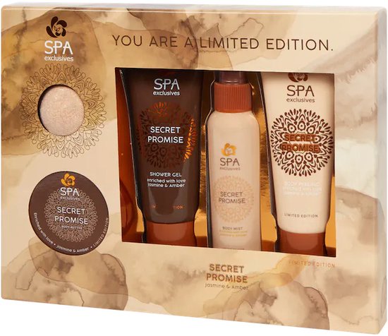 Spa Exclusives giftset 5 delig Secret Promise- Geur van Jasmine en ...