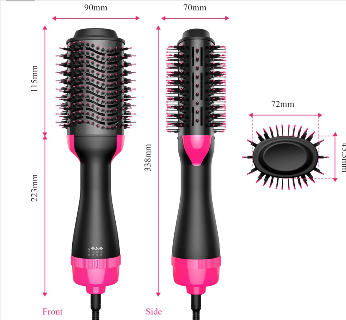 fohnborstel - fohn en krulborstel - krulborstel/fohnborstel - ronde ...