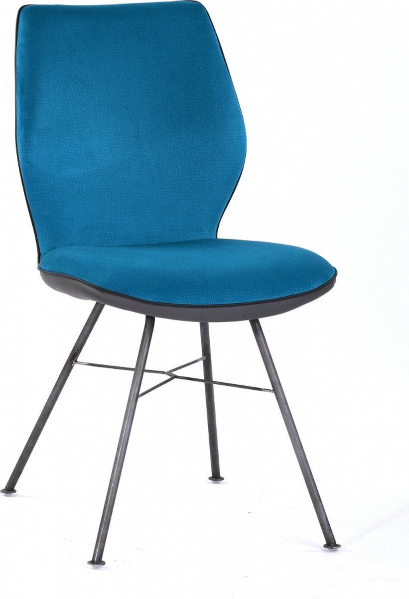 Woonexpress Stoel Jaarsveld - Stof - Blauw - 49 x 90 x 60 cm (BxHxD ...