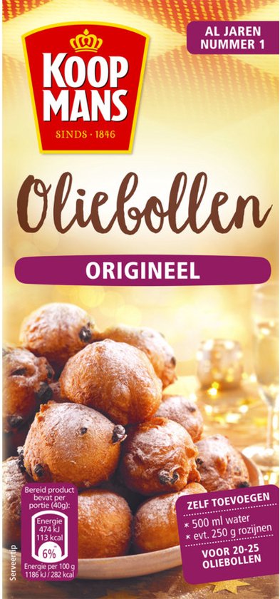 Koopmans oliebollenmix 10 x verpakking 500 gram | bol.com