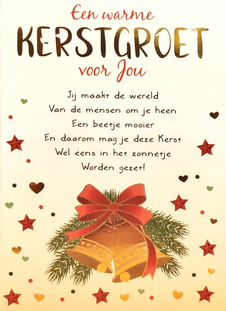 Kaart - Kerst - Intense - Een warme kerstgroet voor jou - KIR25-A | bol
