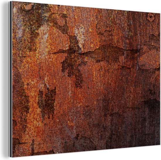 Wanddecoratie Metaal - Aluminium Schilderij Industrieel - Retro - Roest ...