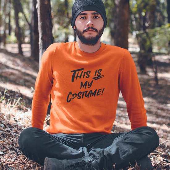Halloween Trui - This Is My Costume Oranje (MAAT XL - UNISEKS FIT ...