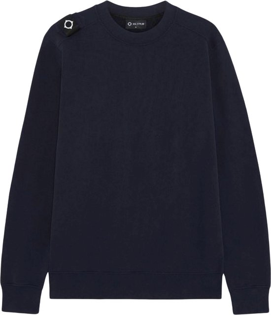 Ma.Strum Heren Core Crew Sweater Blauw maat L | bol