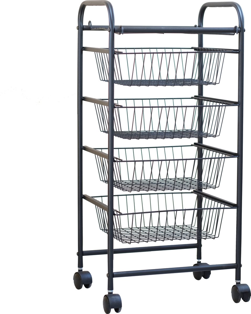 SiRaC Mandenrek – Fruitmand – Keukenrek – Rek met Manden | bol.com