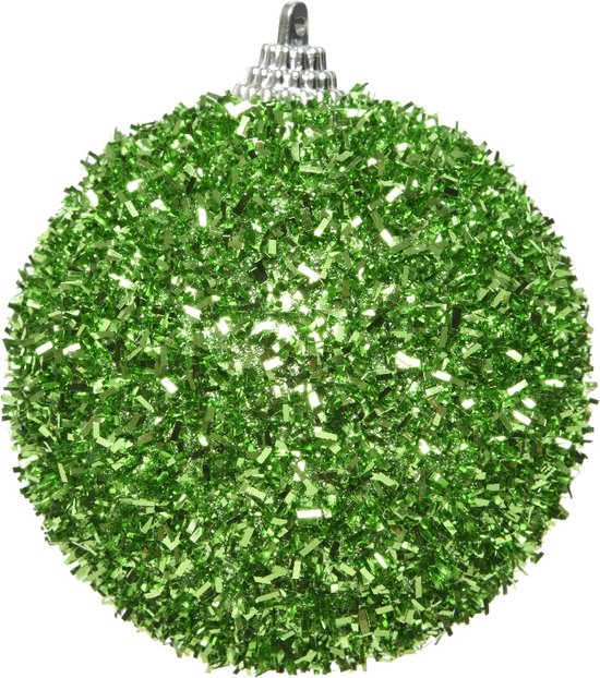 Boule de Noel mousse d8 cm gui vert noelDecoris | bol.com